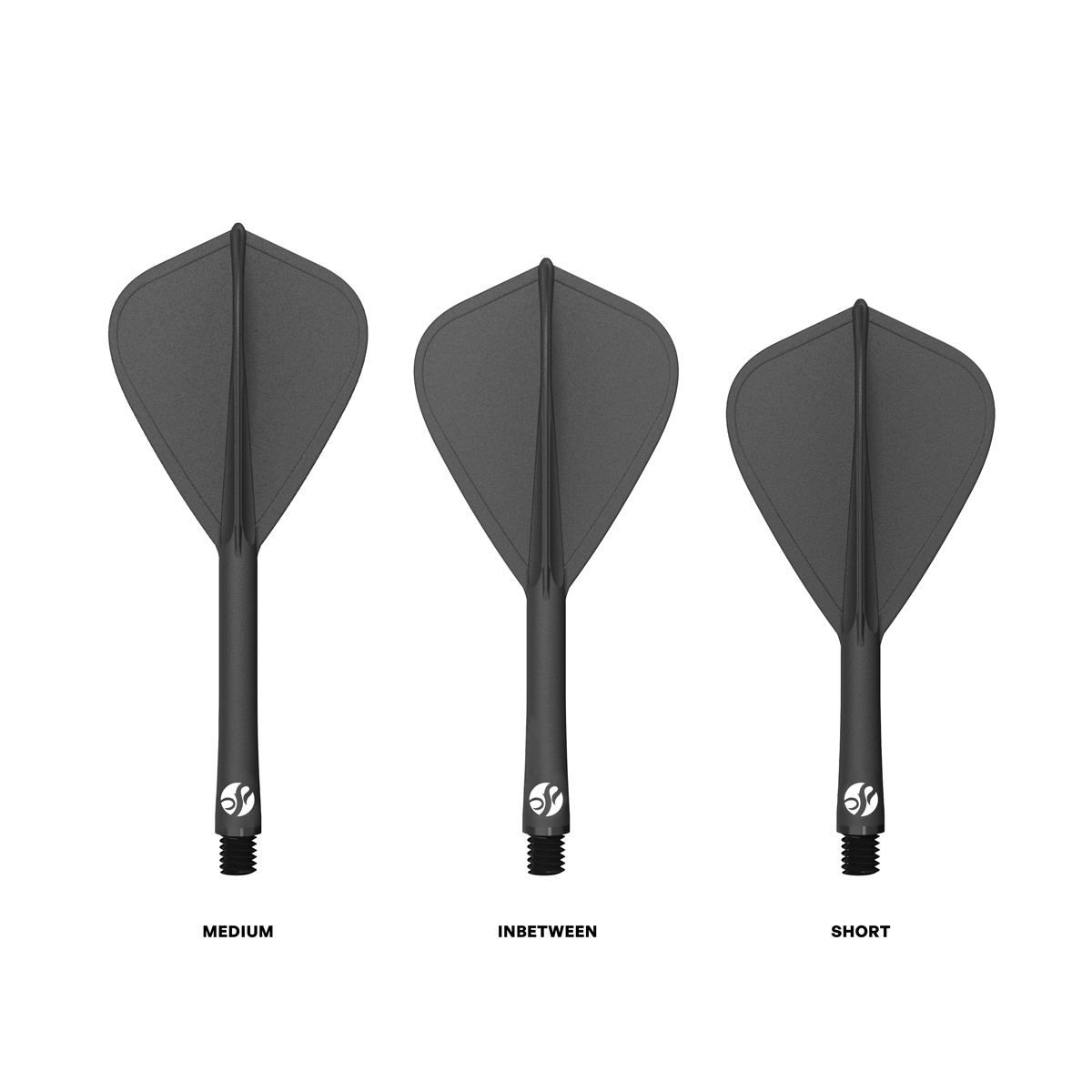 Shot Dart Flight Deck One Piece Black Kite - automatenwagner.de| Der ...