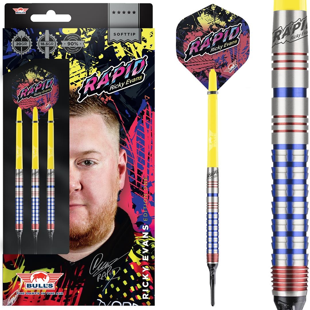 Darts | Dartpfeile | Bull´s Softdarts Ricky Evans - automatenwagner.d, 85,95