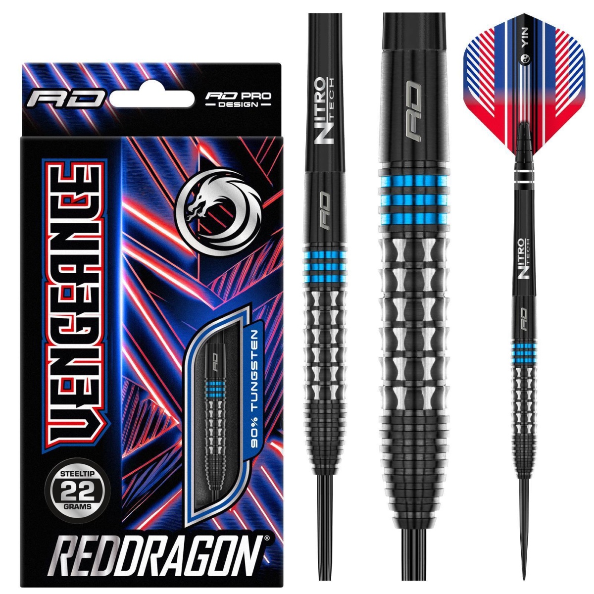 Darts | Red Dragon Steeldarts Vengeance Blue - automatenwagner.de| De ...